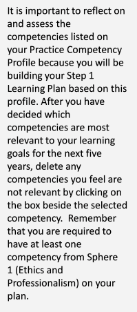 Competency-based Professional Development Portfolio